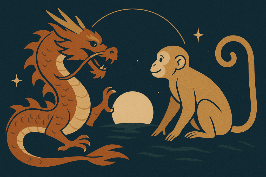 Compatibilité Dragon & Singe - mon-signe-astrologique-chinois.fr